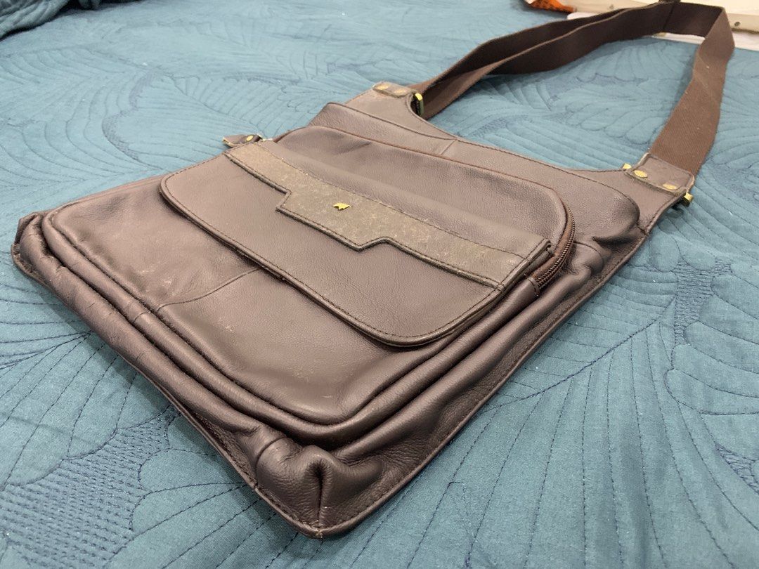 Rav Design full leather sling bag, Men's Fashion, Bags, Sling Bags on ...