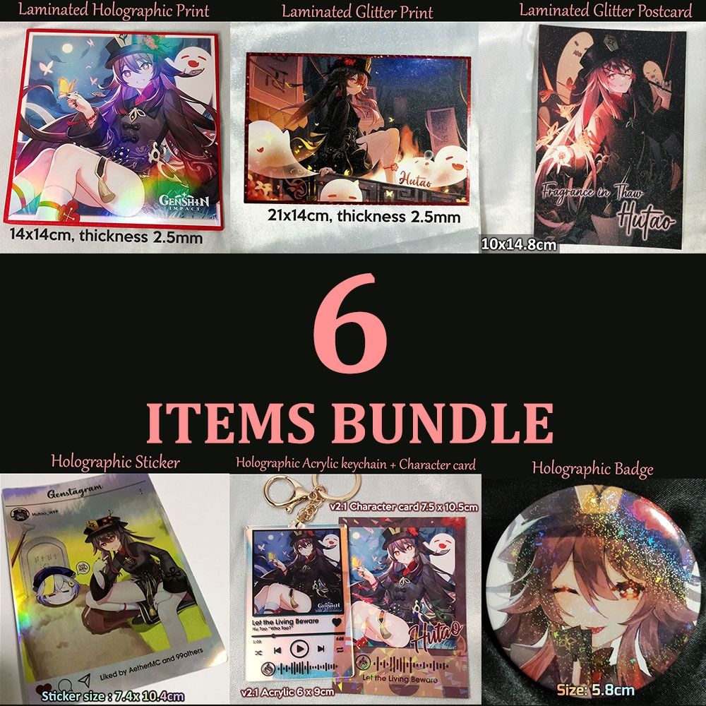 [READYSTOCKS] Genshin Impact Hutao Merch Set Genshin Hutao Gift Set Hu ...