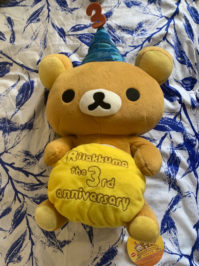 RILAKKUMA 3RD ANNIVERSARY PLUSH, Hobbies & Toys, Toys & Games on Carousell