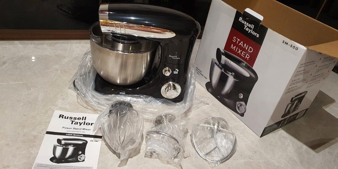 Russell Taylors 500W 4L Stand Mixer SM-500, TV & Home Appliances ...