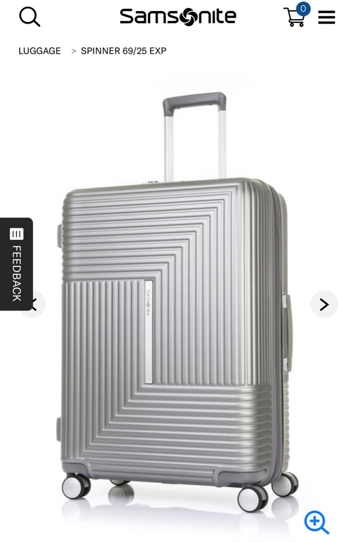 Samsonite APINEX Spinner Luggage, Hobbies & Toys, Travel, Luggage on ...