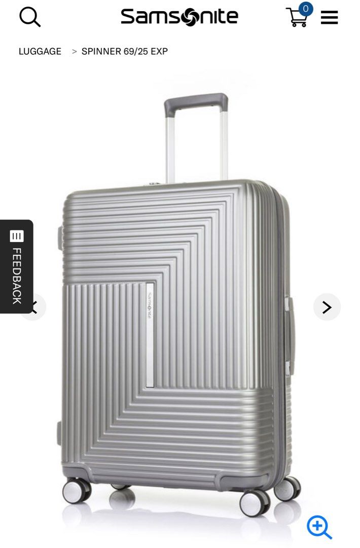 Samsonite APINEX Spinner Luggage, Hobbies & Toys, Travel, Luggage on ...
