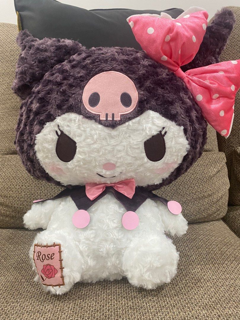 Sanrio Kuromi Pinky Rose Big Plush, Hobbies & Toys, Toys & Games on Carousell