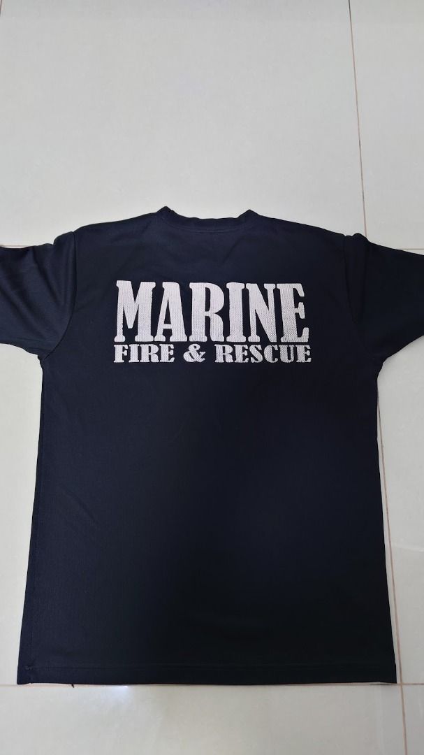 SCDF Dri-fit (Marine and fire rescue), Men's Fashion, Tops & Sets ...