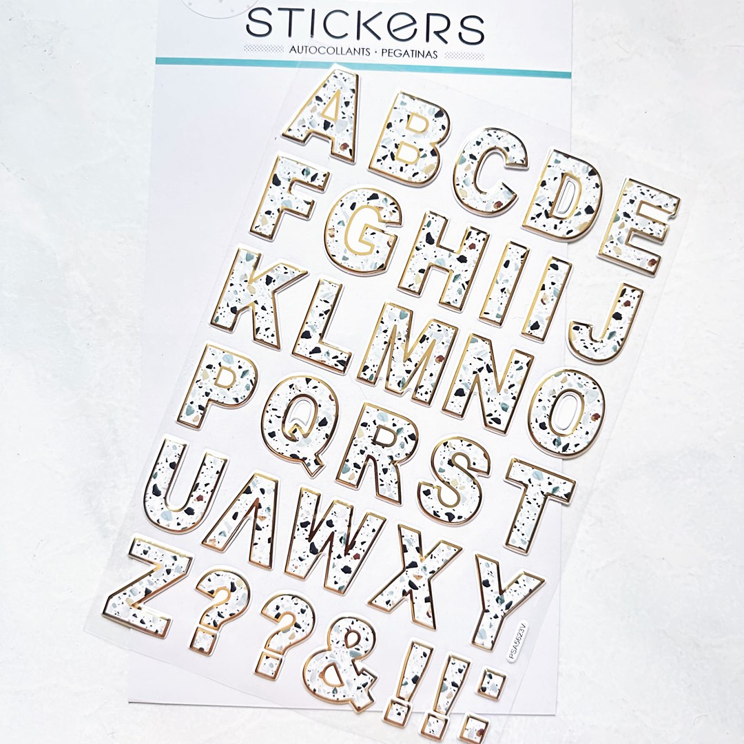 Scrapbook Alphabet Fonts Sticker, Hobbies & Toys, Stationery & Craft ...