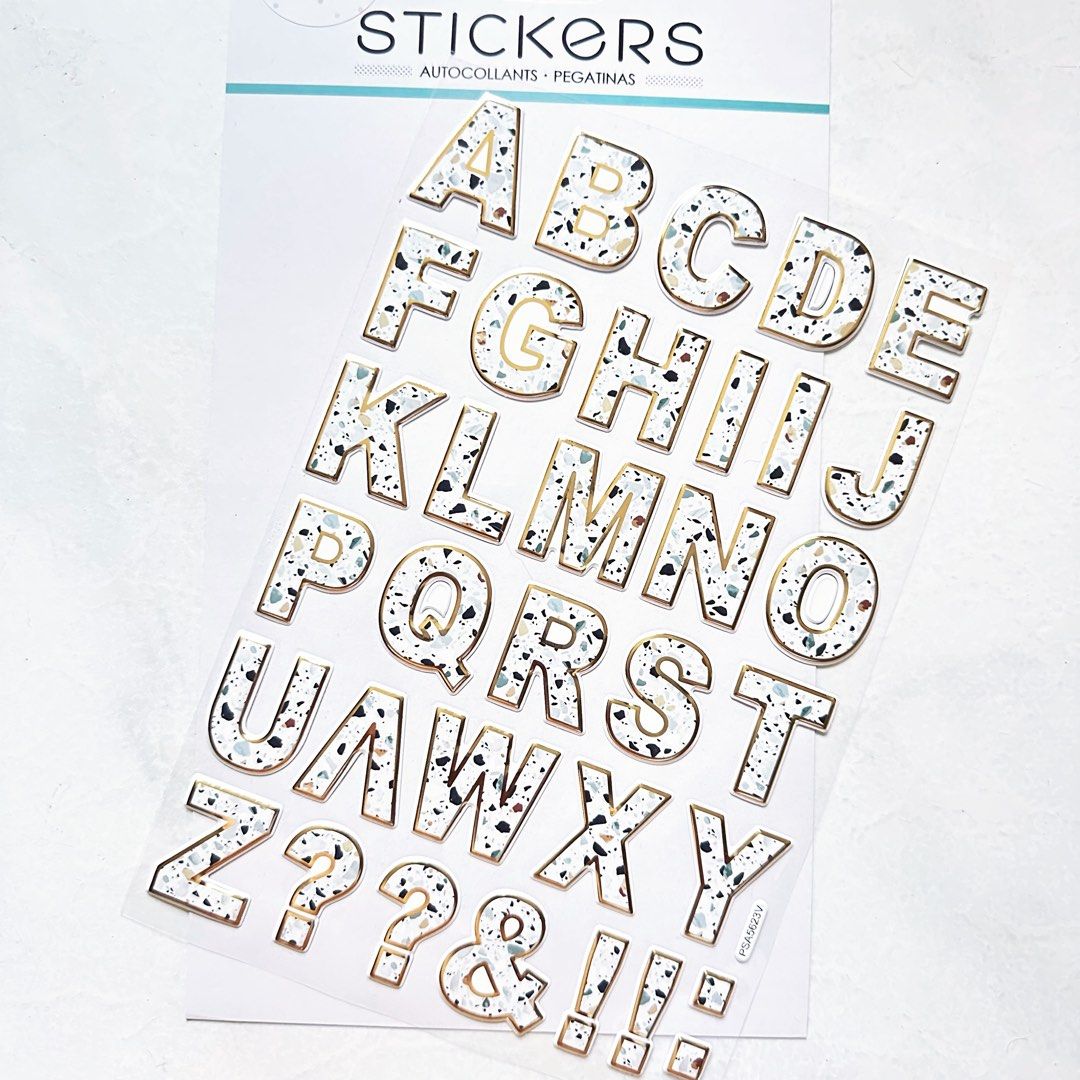 Scrapbook Alphabet Fonts Sticker, Hobbies & Toys, Stationery & Craft ...