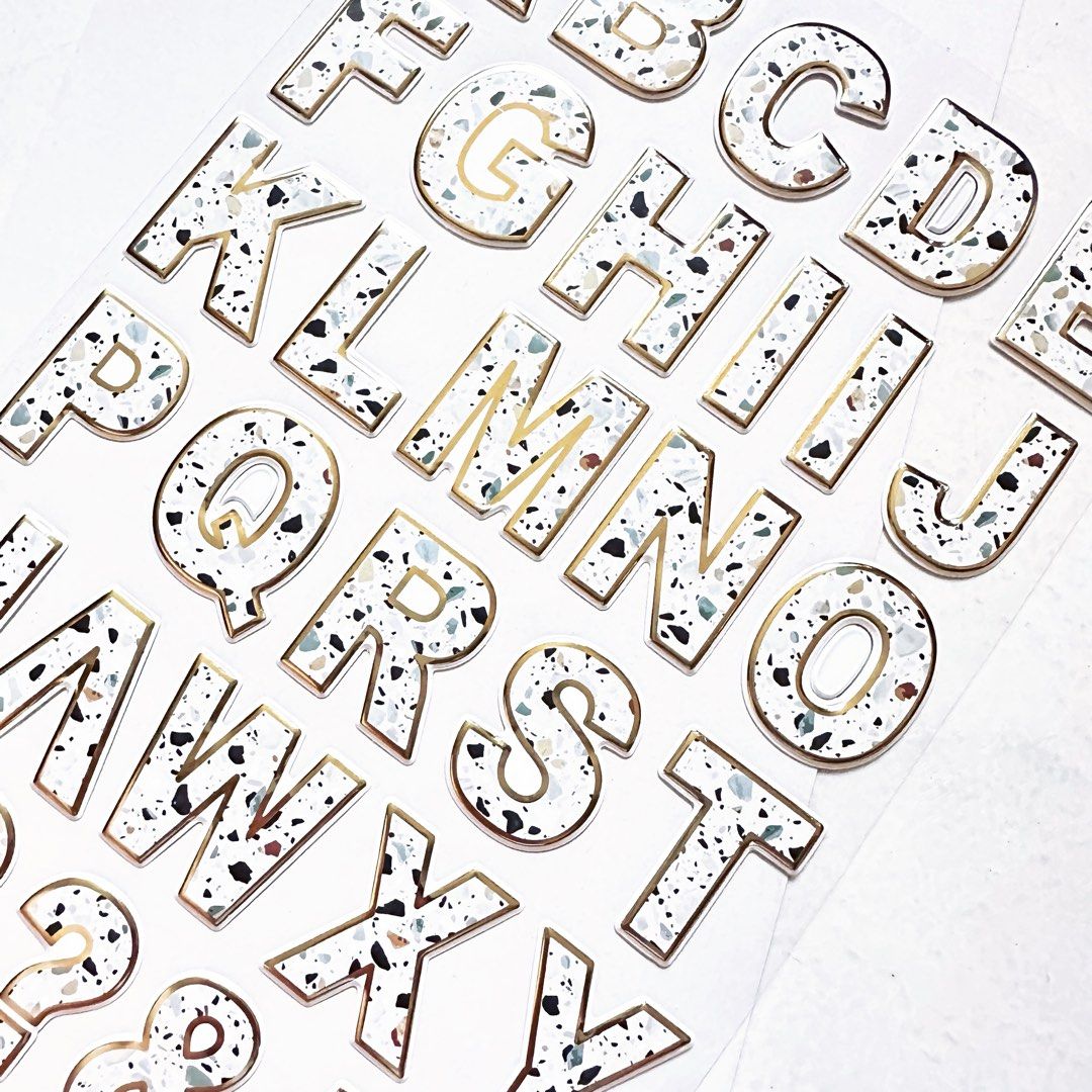 Scrapbook Alphabet Fonts Sticker, Hobbies & Toys, Stationery & Craft ...