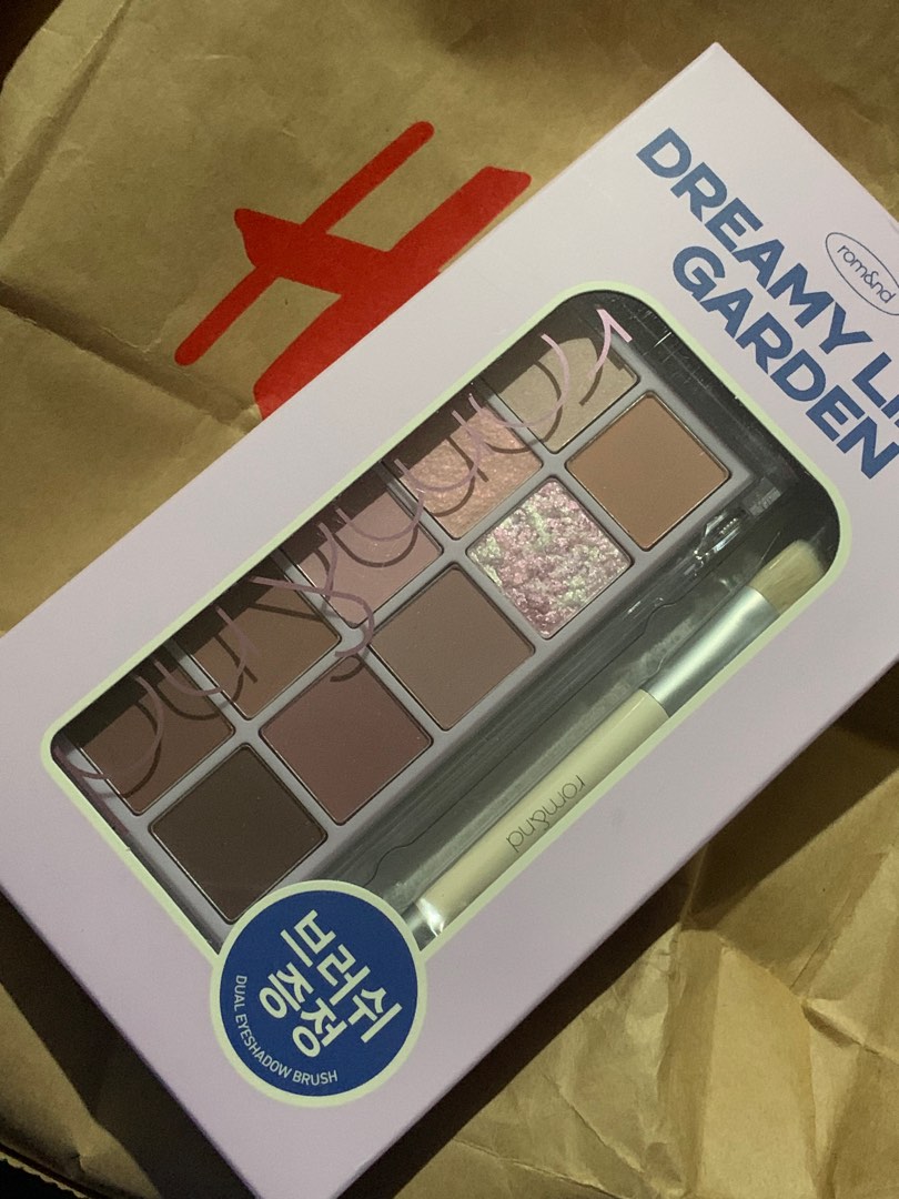 SEALED Romand rom&nd eyeshadow palette limited set package with brush ...