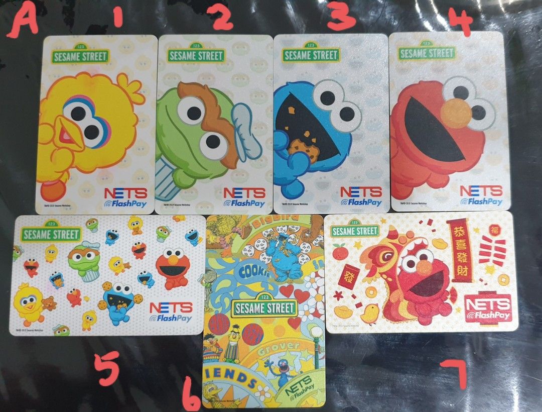 Sesame Street nets flashpay, Hobbies & Toys, Travel, Travel Essentials & Accessories on Carousell
