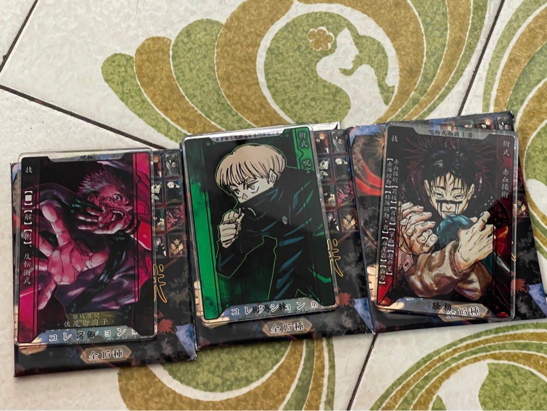 (SET) Jujutsu Kaisen JJK Status Cards, Hobbies & Toys, Memorabilia ...