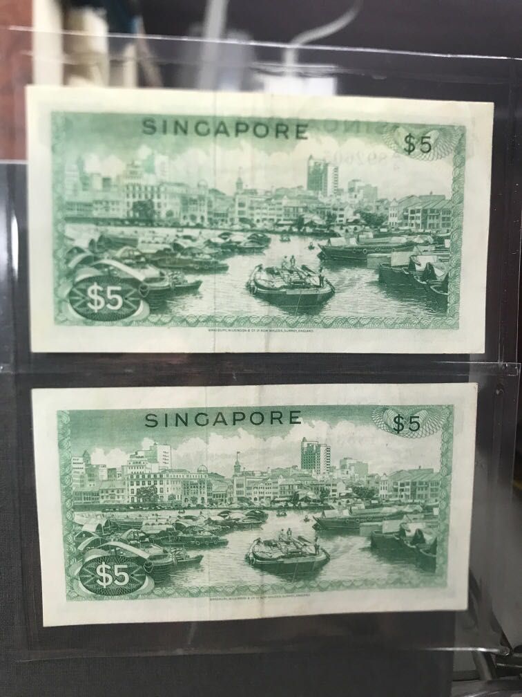 Sg notes $5 2 piece set, Hobbies & Toys, Memorabilia & Collectibles ...