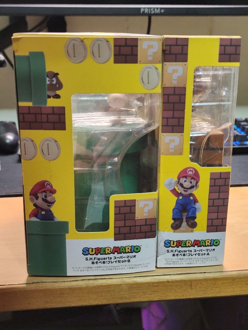 Shf super Mario stage set of 2, Hobbies & Toys, Toys & Games on Carousell