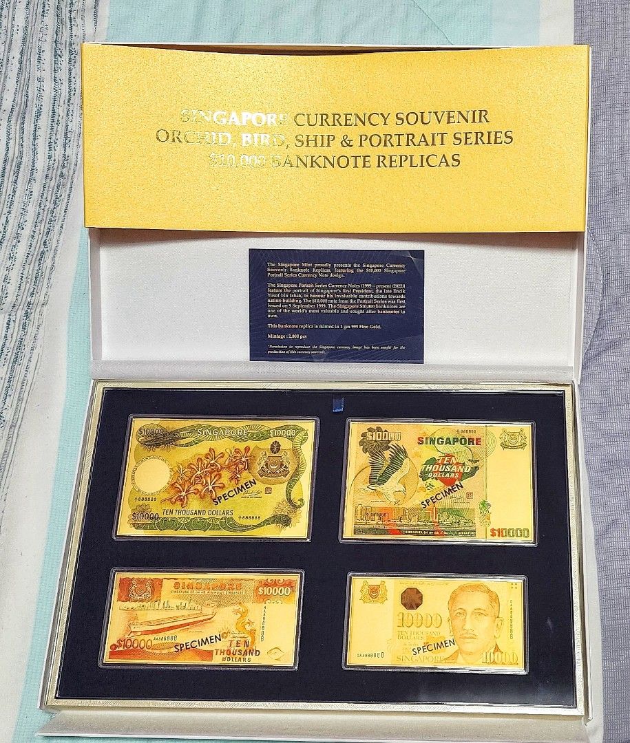 Singapore Launches Gold S$10K Banknote Replicas, Limited To 2,000 ...
