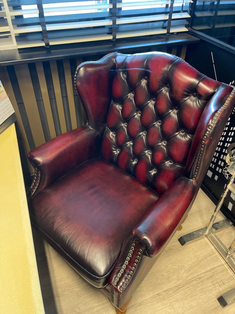 Single Chesterfield Chair, Furniture & Home Living, Furniture, Tables ...