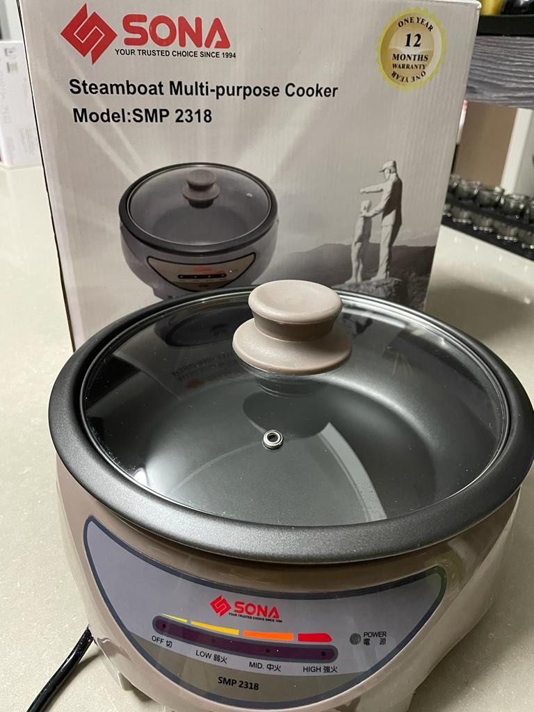 Sona Steamboat Multi-purpose Cooker, TV & Home Appliances, Kitchen ...