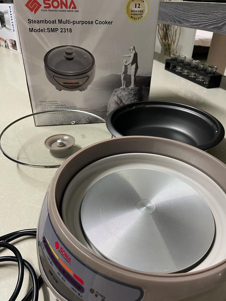 Sona Steamboat Multi-purpose Cooker, TV & Home Appliances, Kitchen ...