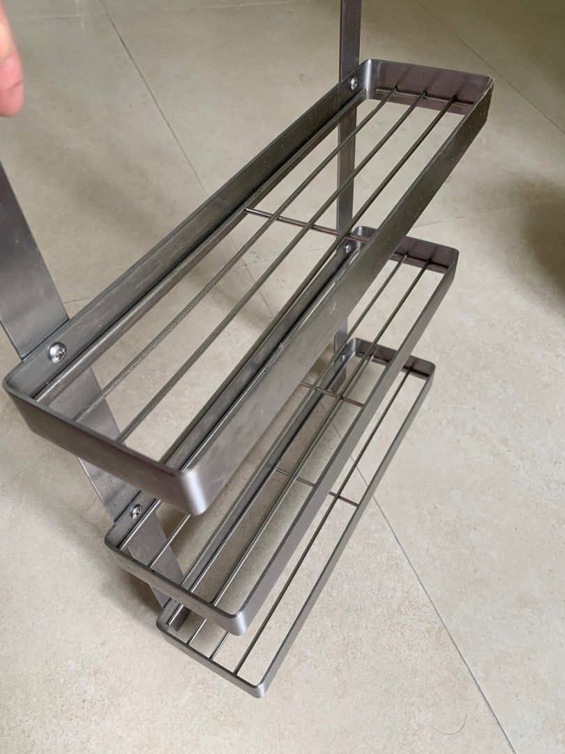 Stainless steel hang rack, Furniture & Home Living, Kitchenware ...