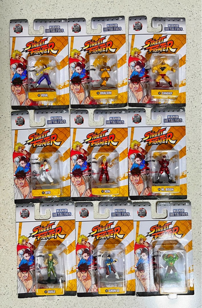 Street Fighter Nano Metalfigs Jada 100% Die Cast Metal, Hobbies & Toys ...