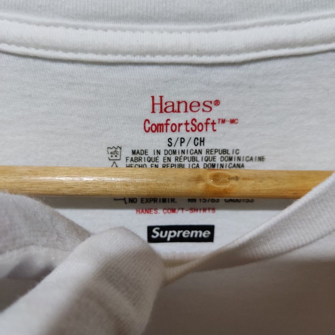Supreme x Hanes Basic tee, Men's Fashion, Tops & Sets, Tshirts & Polo ...