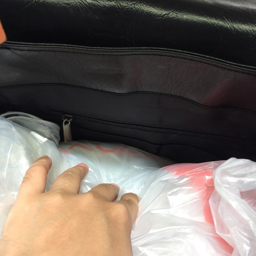 tas ransel jumbo ukuran besar big huge size backpack black leather ...