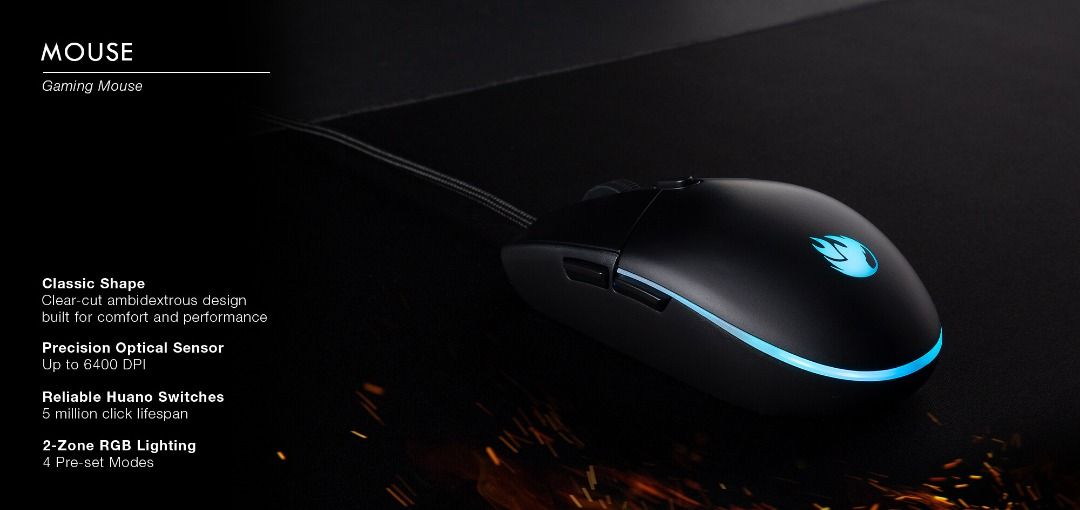 TECWARE IGNITE Keyboard Mousepad Mouse Gaming Bundle, Computers & Tech ...