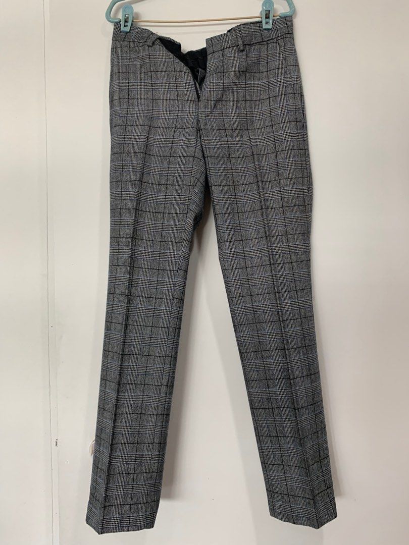 TOPMAN Checkered Pants, Men's Fashion, Bottoms, Trousers on Carousell