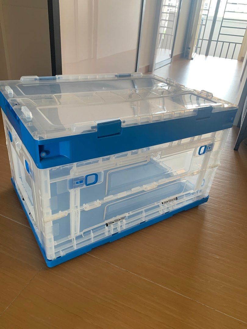 Toyogo Storage Boxes Collapsible Stackable, Furniture & Home Living ...