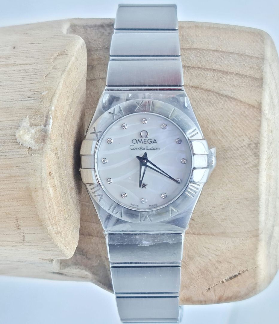TP-OMEGA CONSTELLATION MOP DIAL QUARTZ LADIES, Luxury, Watches on Carousell