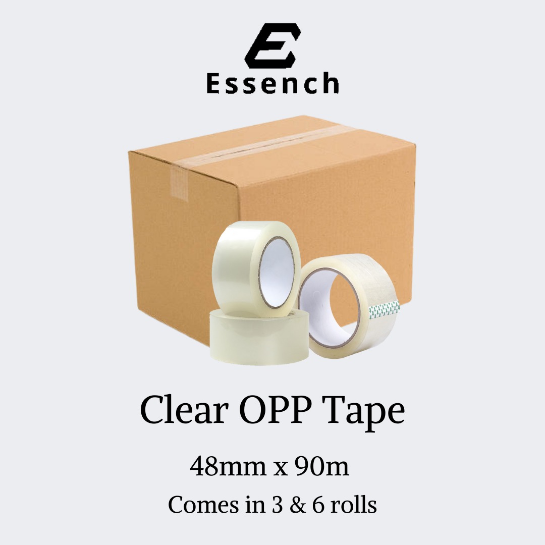 Transparent OPP Tape (3 Rolls) | Adhesive Tape | Clear Tape | Packing ...