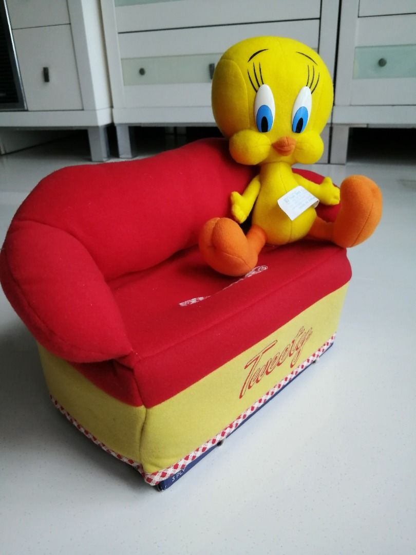 TWEETY Tissue Box Cover. Large Cute Tweety Bird., Furniture & Home ...