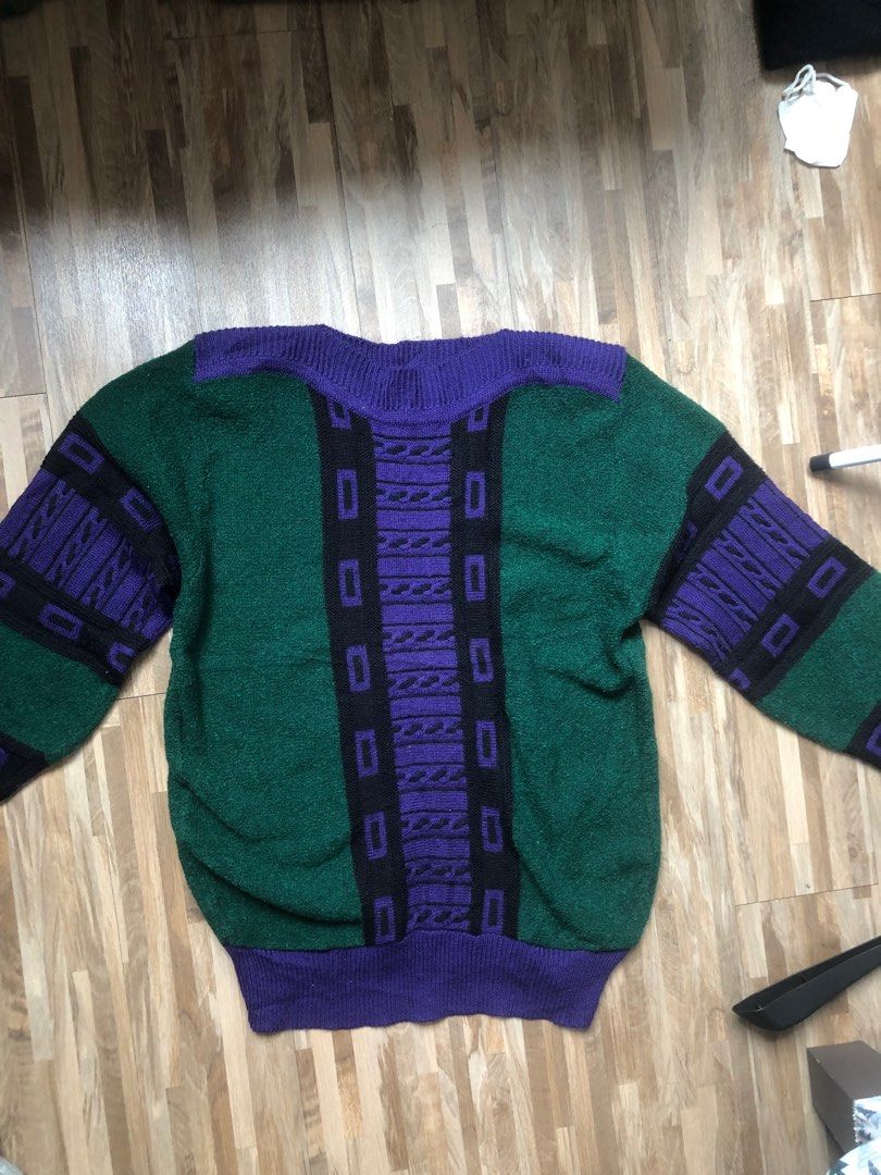 Unisex Cardigan Etnik Pattern not Coogi Premium Kepang Rare, Fesyen ...