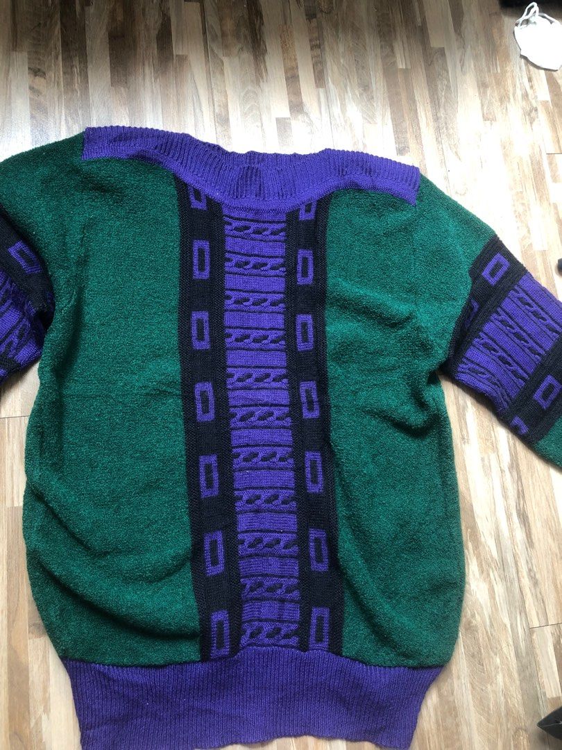 Unisex Cardigan Etnik Pattern not Coogi Premium Kepang Rare, Fesyen ...