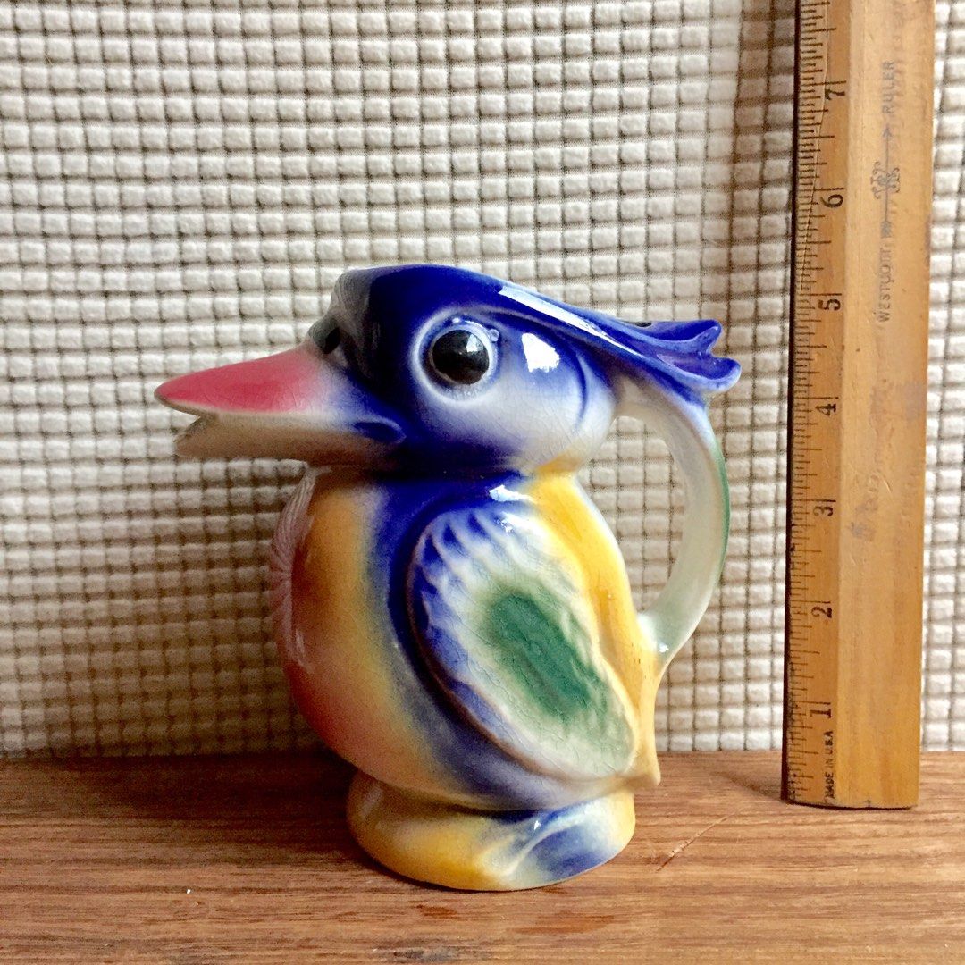vintage bird ceramic mini pitcher, Furniture & Home Living, Kitchenware ...