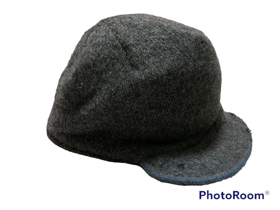 Vintage LL Bean Wool Guide Cap Flat Cabbie Hat Cold Weather Ear Neck ...