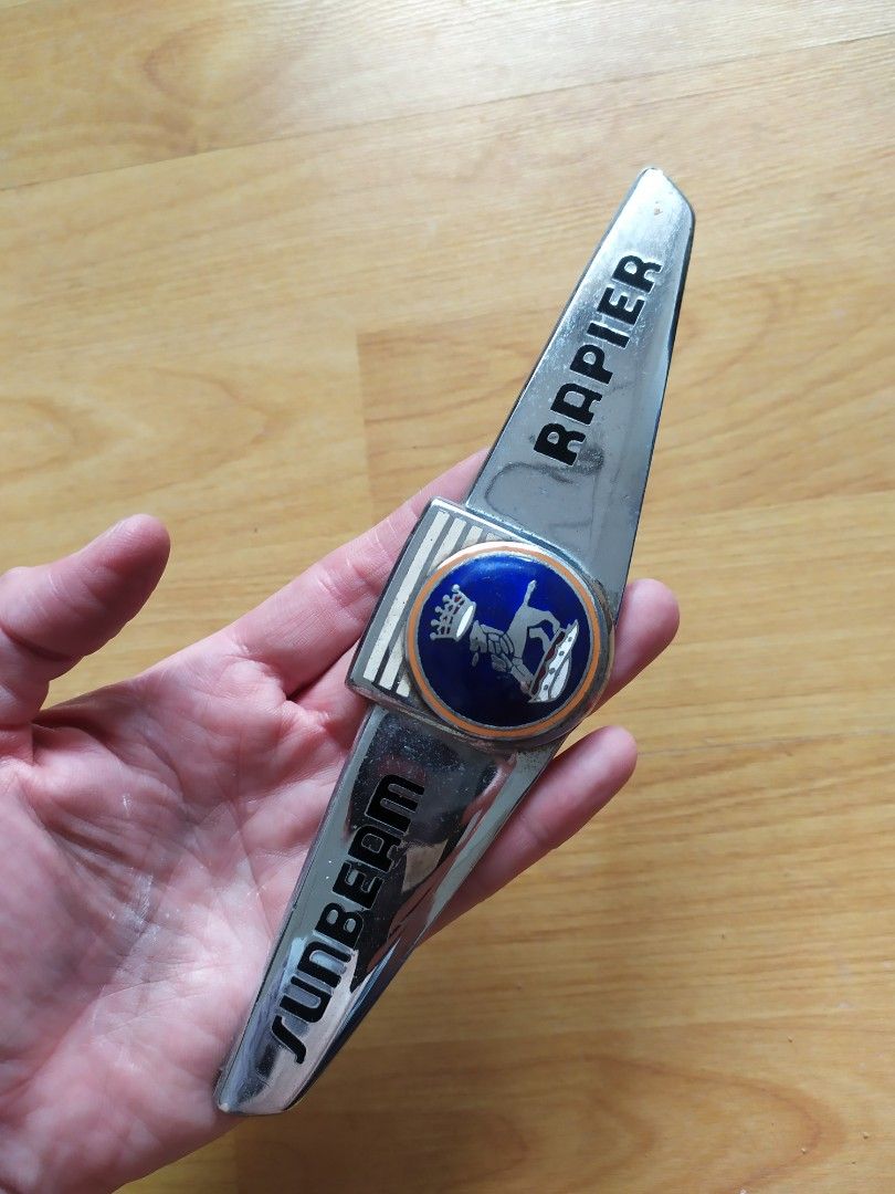 Vintage Sunbeam Rapier Hood Bonnet Grill Emblem, Hobbies & Toys ...