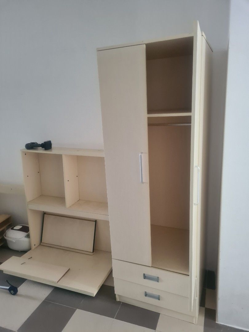 Wardrobe attached with Study table or Just Wardrobe alone, Furniture ...