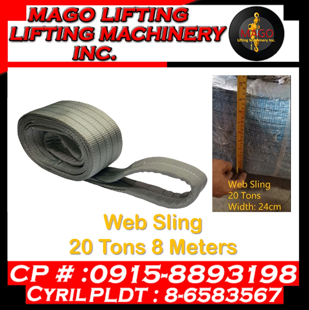 Web Sling 20 Tons 8 Meters, Commercial & Industrial, Construction Tools ...