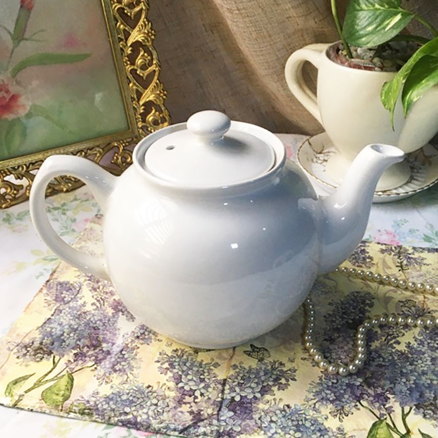 White Big Tea Pot, Furniture & Home Living, Kitchenware & Tableware ...