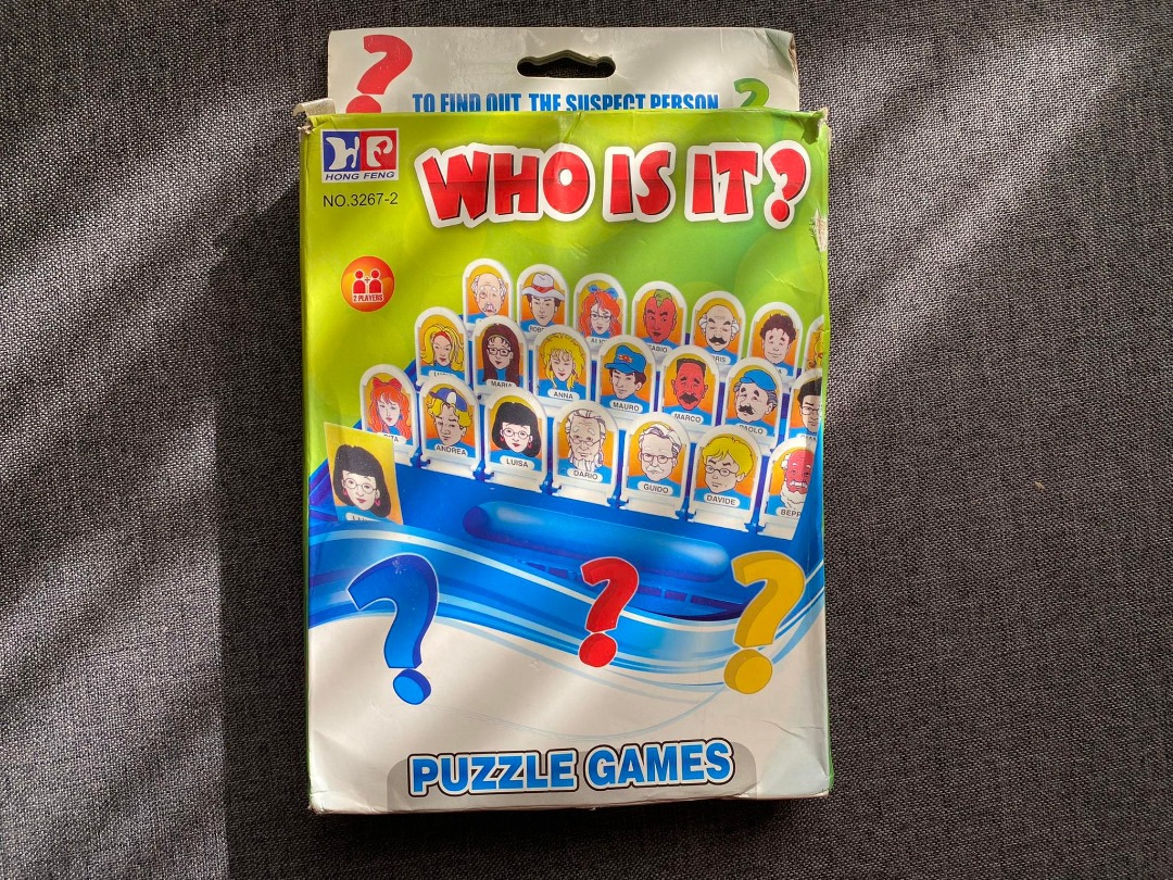 Who is it? Board Game Guess who, Hobbies & Toys, Toys & Games on Carousell