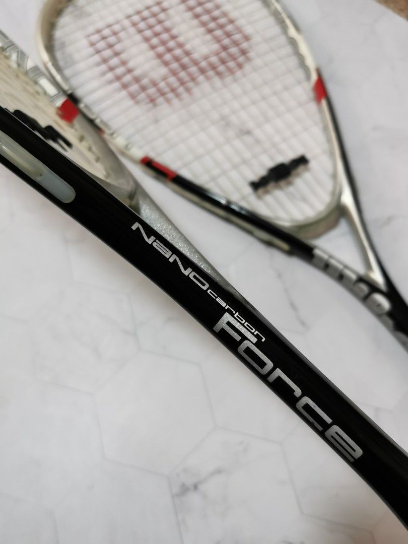 Wilson Nano Carbon Force Squash Racket, Sports Equipment, Sports ...
