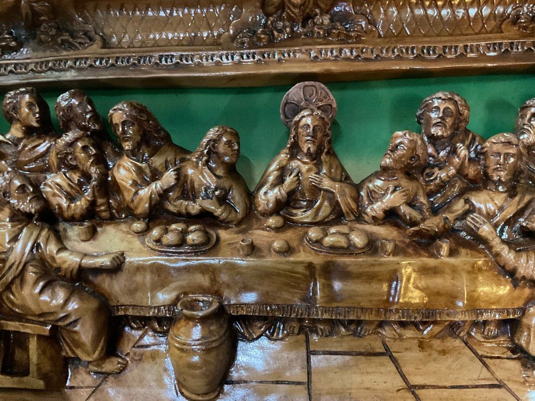 Wooden Last Supper vintage, Furniture & Home Living, Home Decor, Wall ...