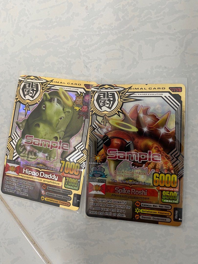 BUY Sample cards - Animal kaiser, Hobbies & Toys, Toys & Games on Carousell