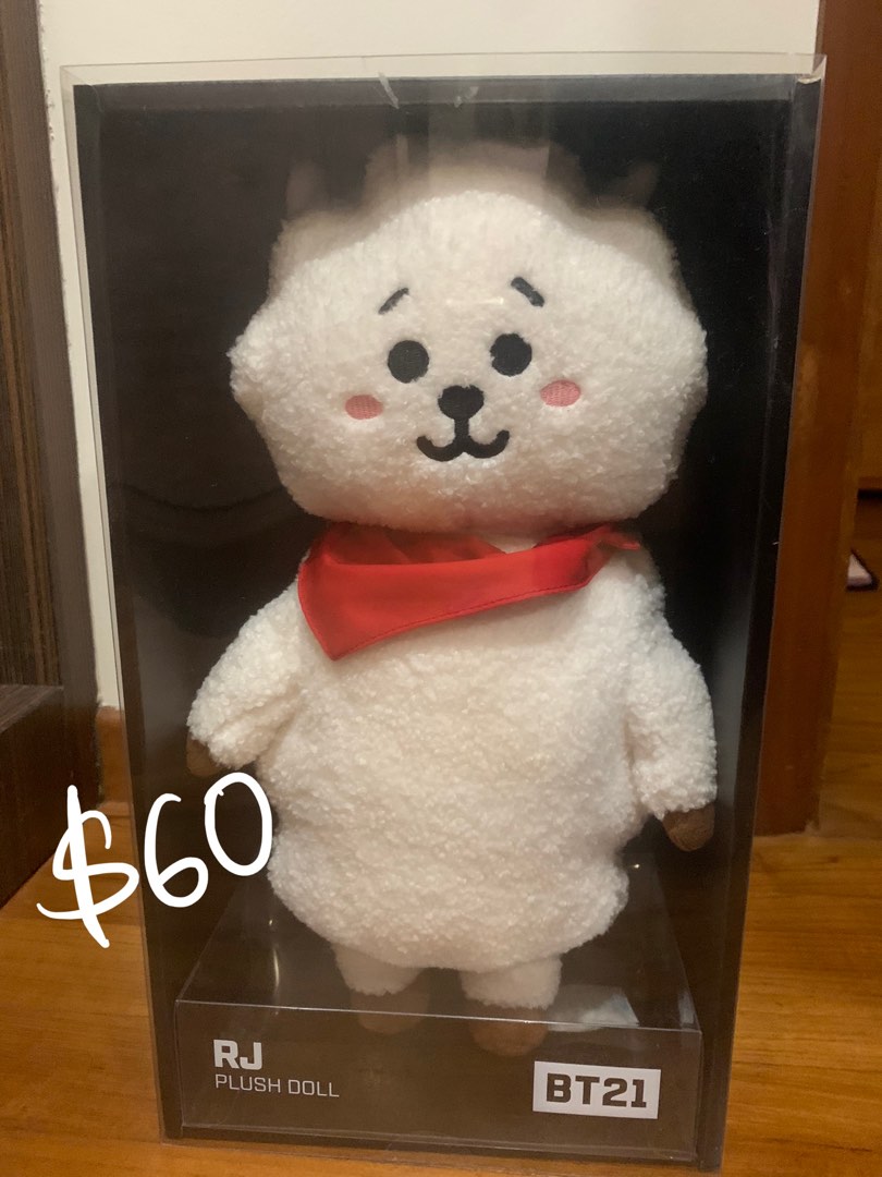 [WTS] LINE FRIENDS BTS BT21 Official RJ Plush Doll Standing, Hobbies & Toys, Memorabilia ...