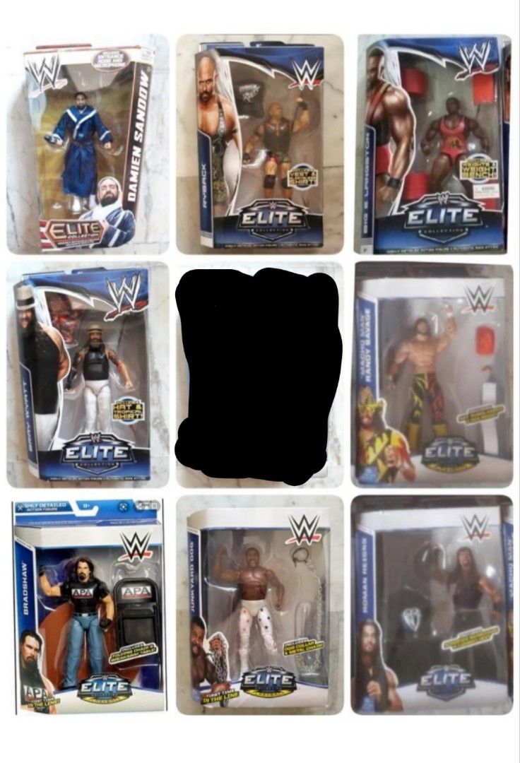 WWE Basic Elite Joe Mysterio Steve Austin Lawler Booker Samoans Savage ...