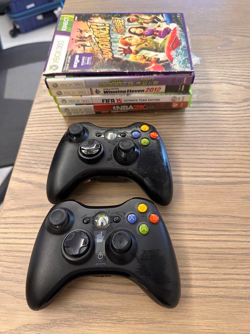 Xbox console + Kinect + 2 wireless controllers, Video Gaming, Video ...