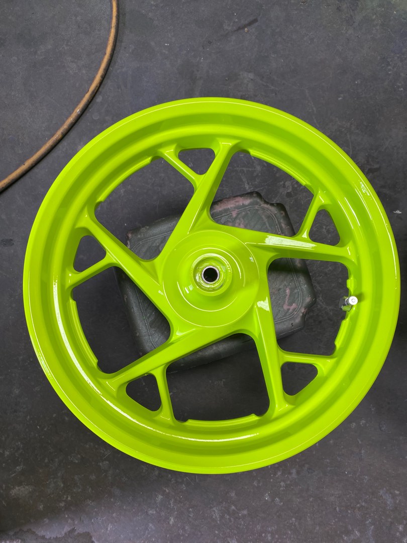 XMAX RIM REPAINT ROSSI FLUORESCENT, Motorcycles, Motorcycle Accessories ...