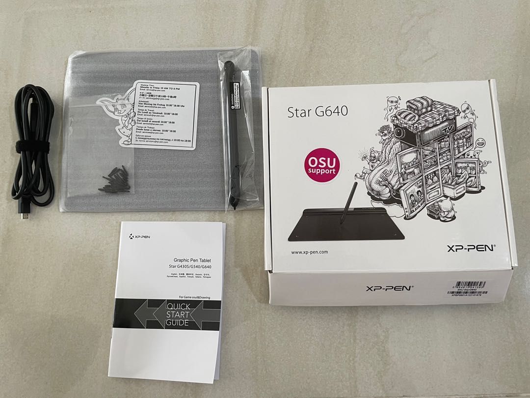 XP-Pen Drawing Tablet (comes in box), Computers & Tech, Parts ...