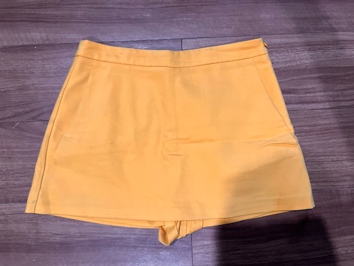 Zara Yellow Skort, Women's Fashion, Bottoms, Skirts on Carousell