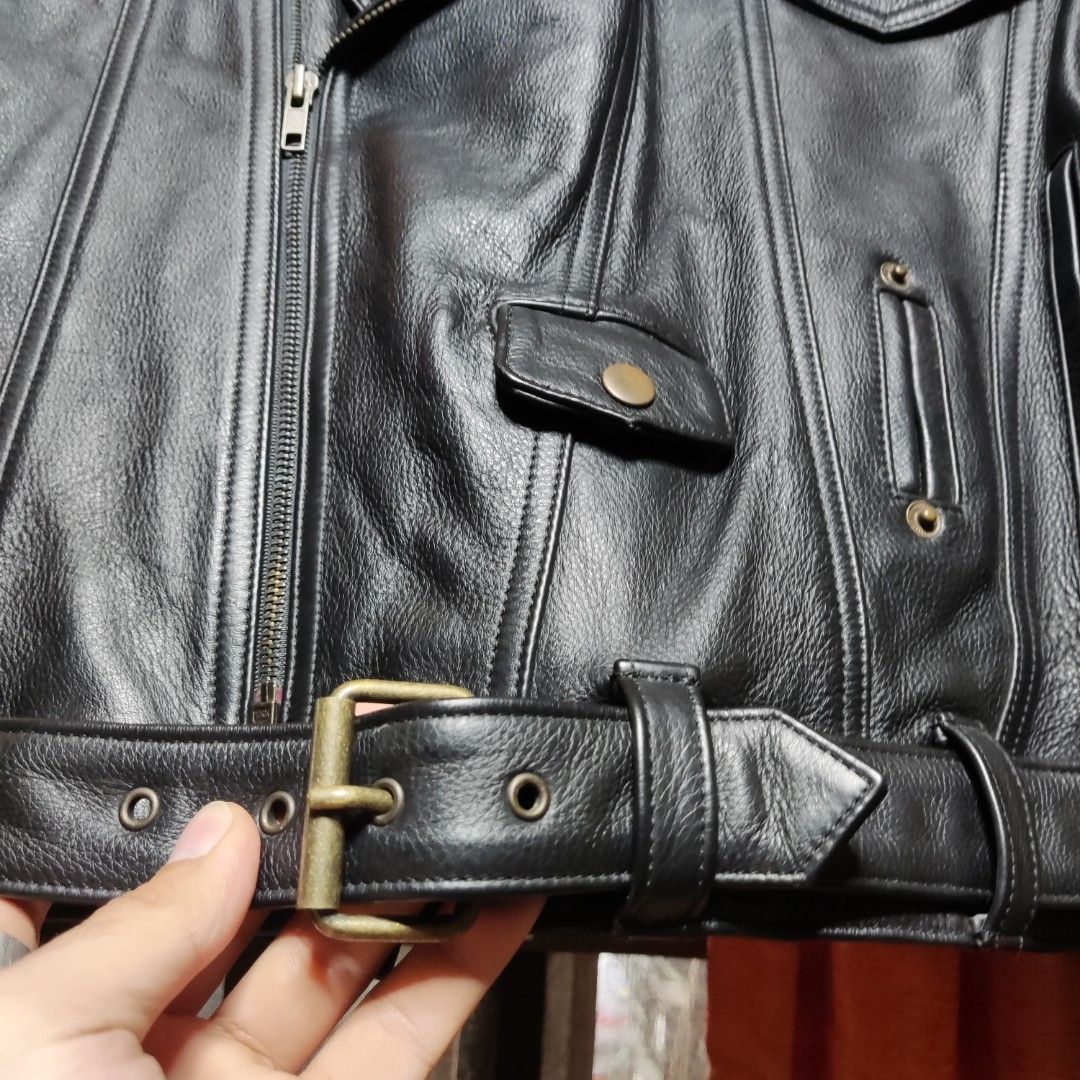 1970s Pure Heavy Biker's Leather Jacket, Men's Fashion, Coats, Jackets ...