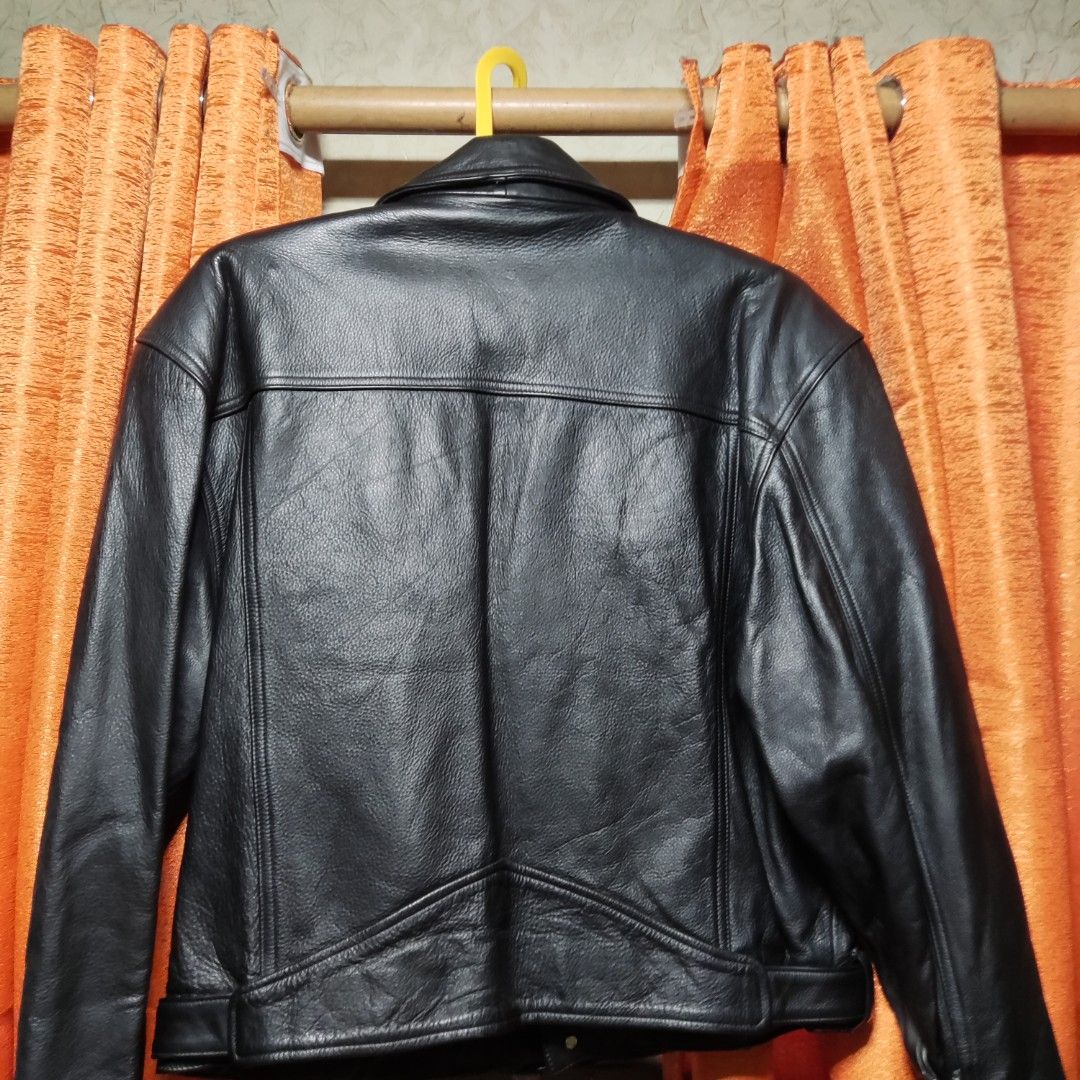 1970s Pure Heavy Biker's Leather Jacket, Men's Fashion, Coats, Jackets and Outerwear on Carousell